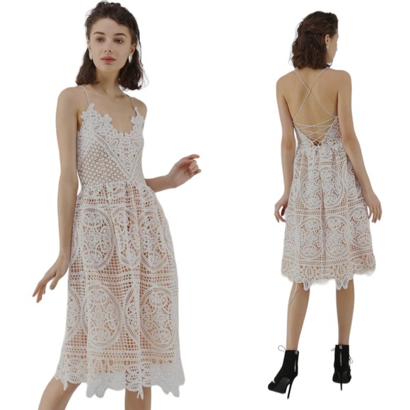 Chicwish | Dresses | Chic Wish Dress Womens Xsmall White Boho Hippie ...